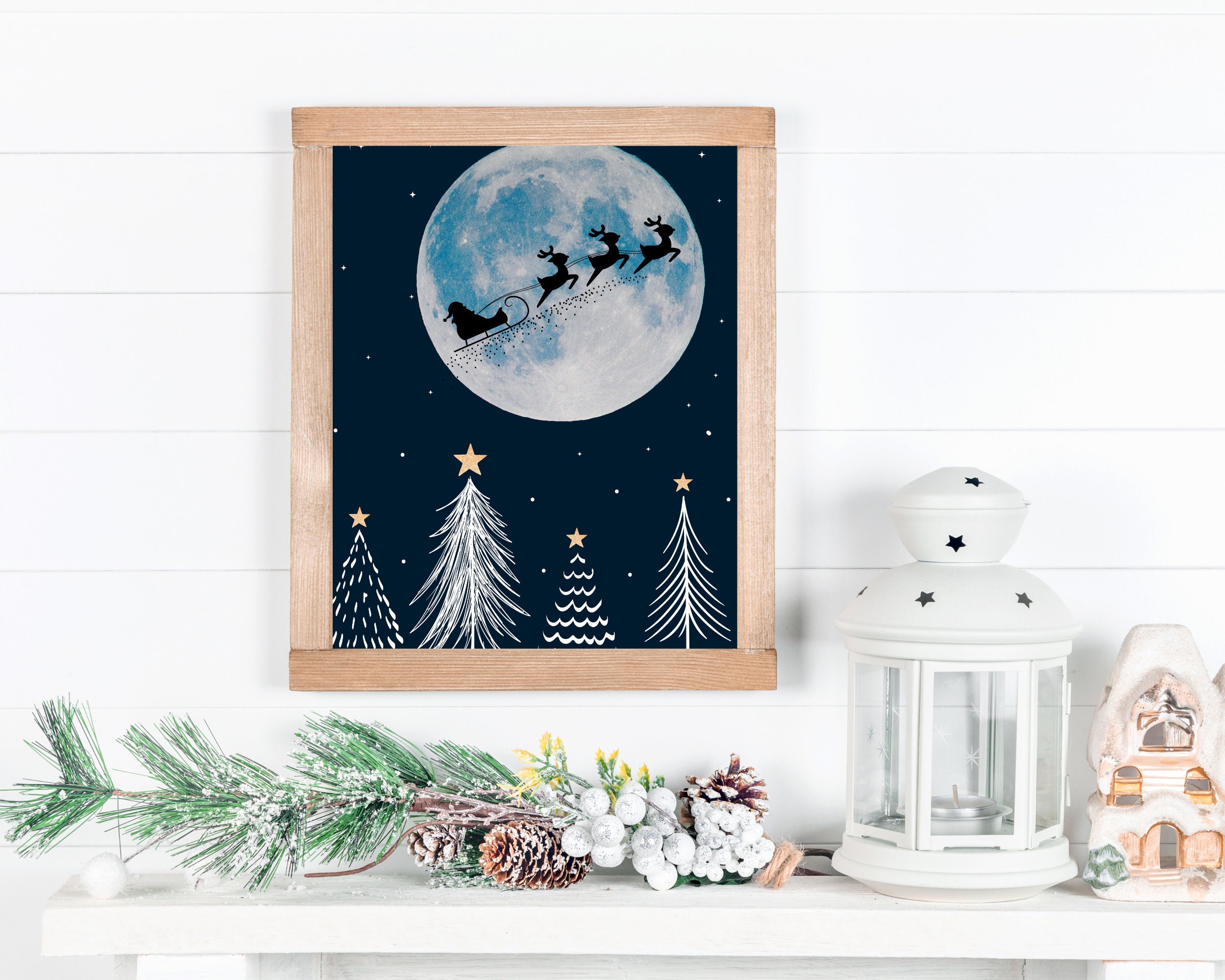 Christmas Wall Art, Christmas Wall Art Printable, Instant Download ...