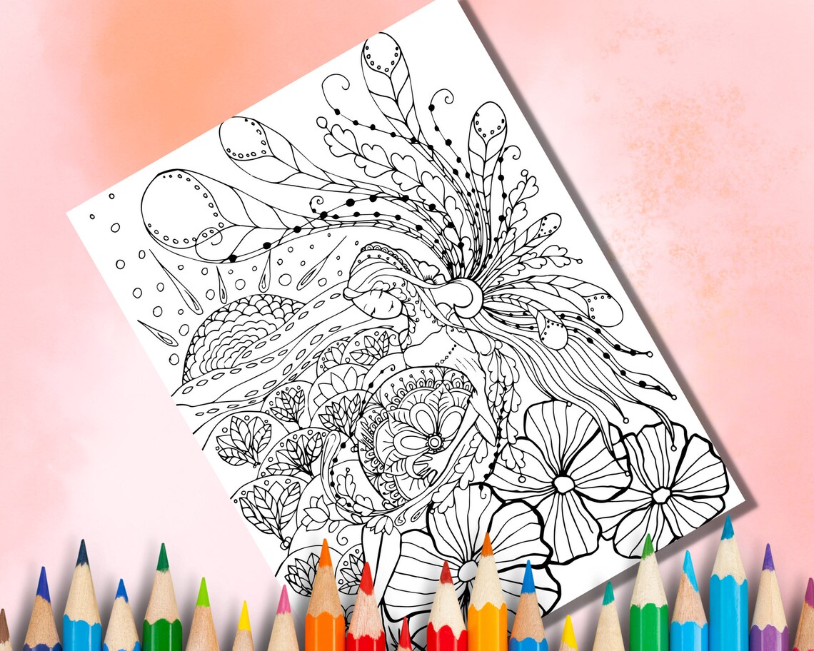 Fairy Coloring Poster, Coloring Posters, Coloring Sheets, A3 Document ...