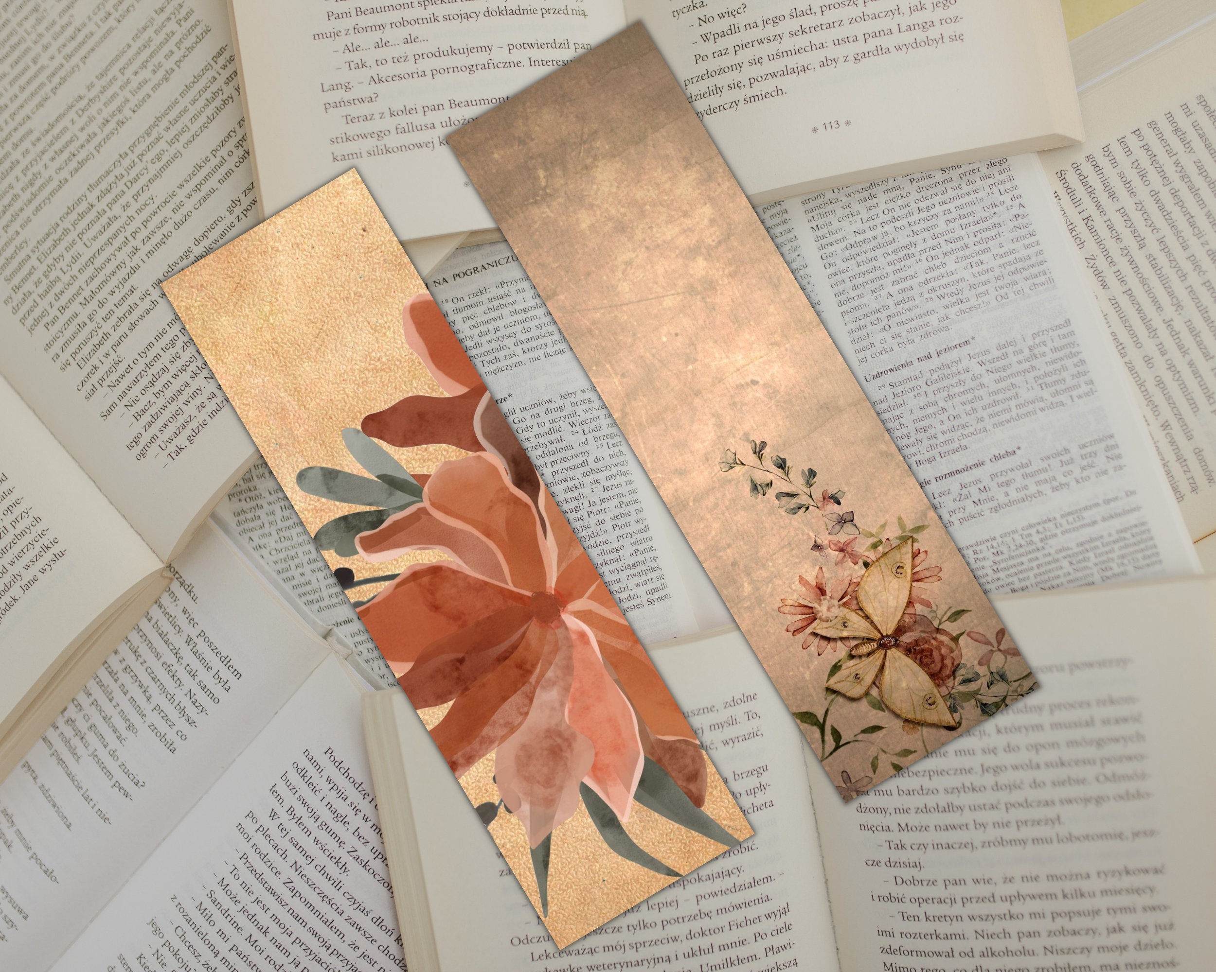 Printable Bookmarks, Set of 10, Vintage Prints, Bookmarks for Adult ...