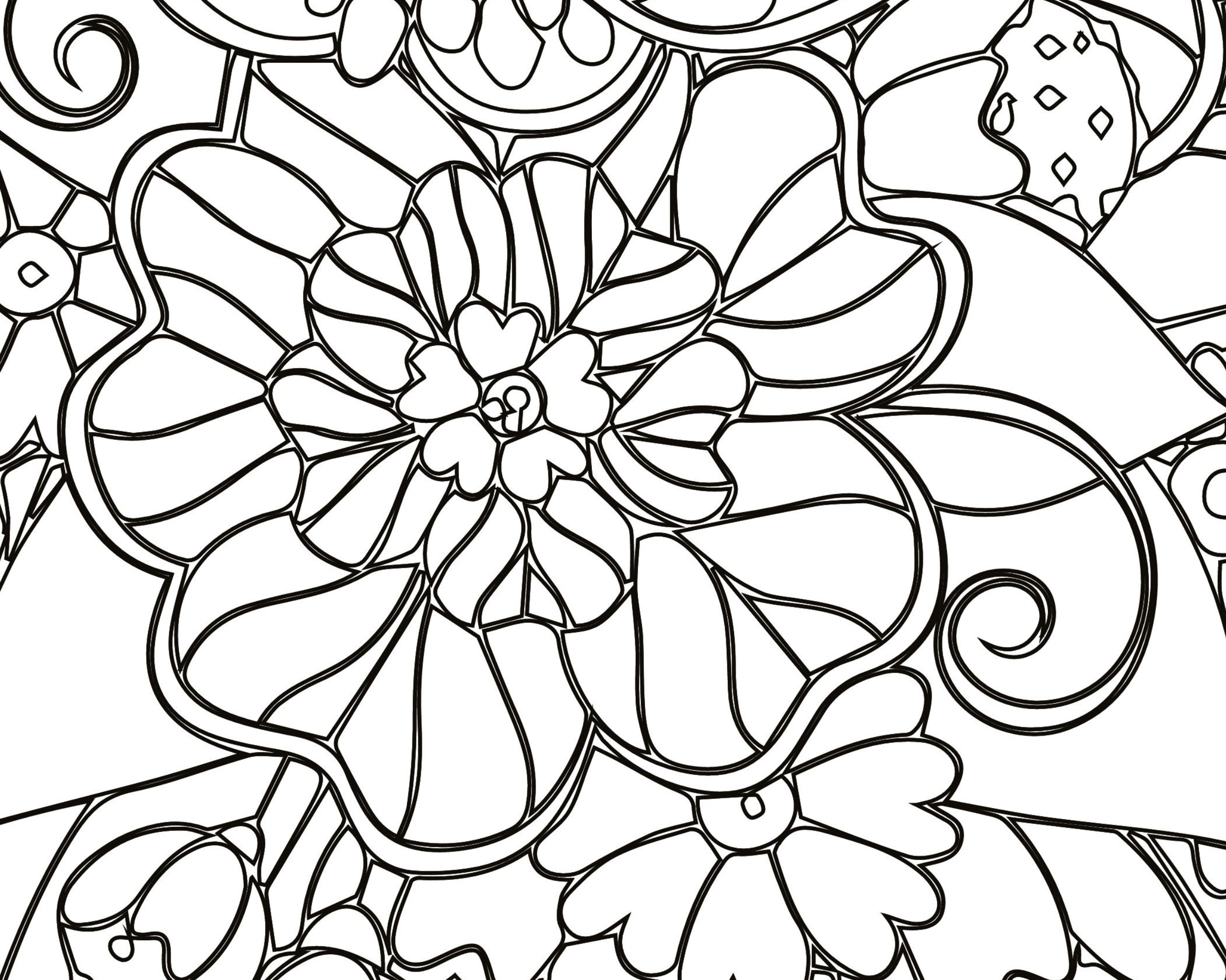 Giant Coloring Poster, Floral Coloring Poster, Adult Coloring Page ...