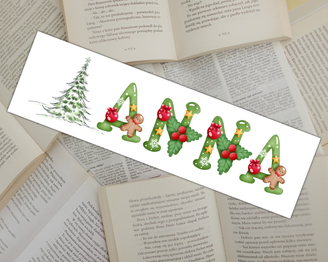 Printable Custom Bookmarks Christmas Bookmarks Bookmark for - Etsy