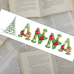 Printable Custom Bookmarks, Christmas Bookmarks, Bookmark for Kids ...