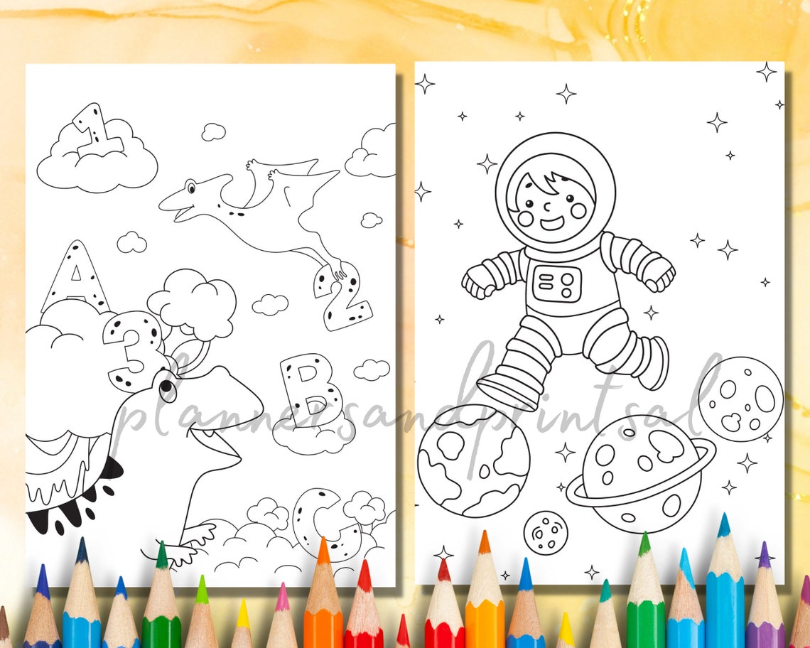 Coloring Poster Printable Coloring Poster Animal Coloring - Etsy