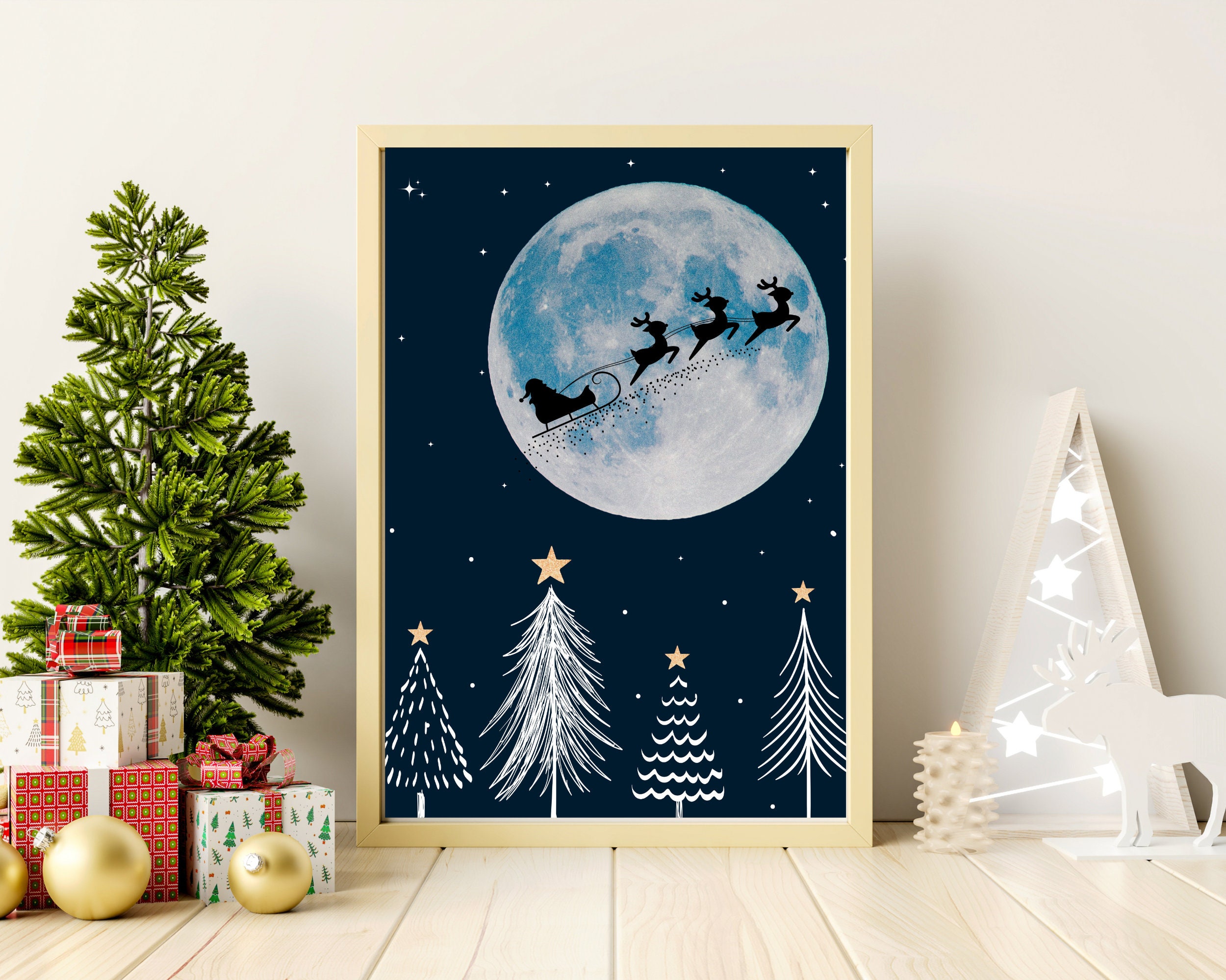 Christmas Wall Art, Christmas Wall Art Printable, Instant Download ...