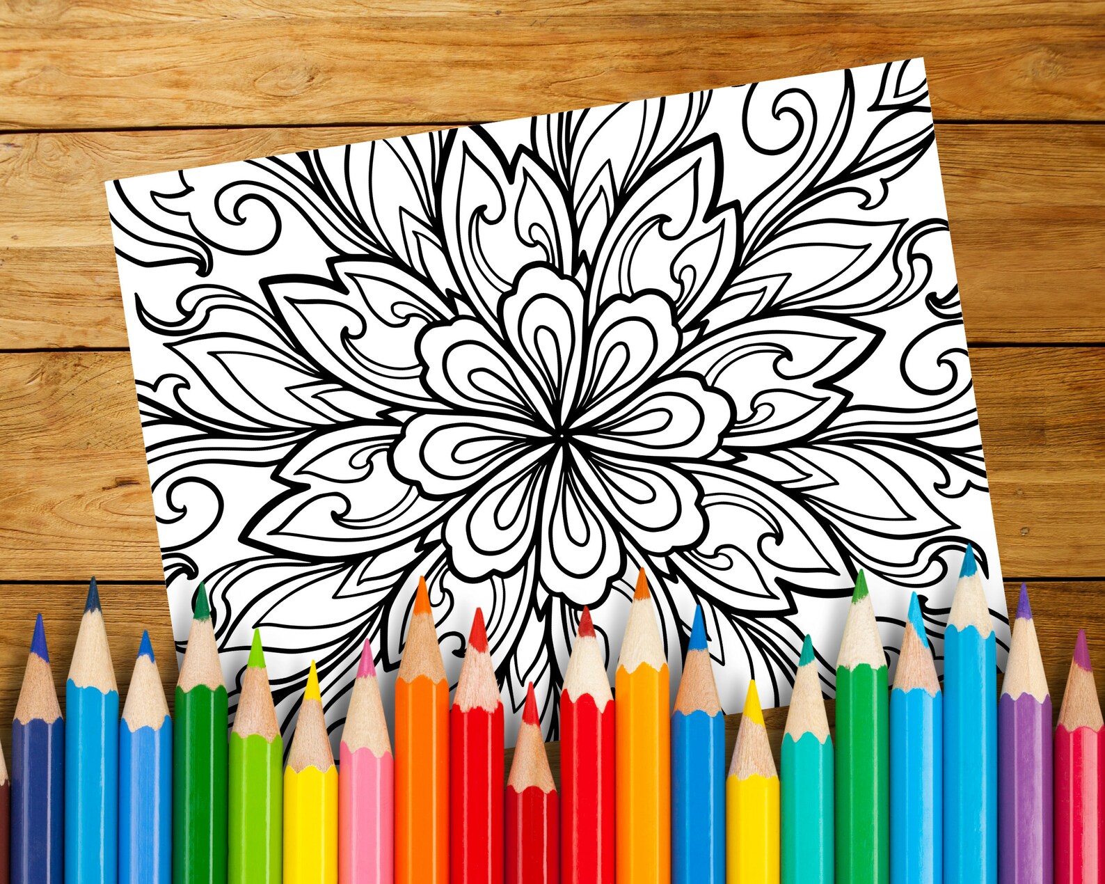 Giant Coloring Poster Mandala Coloring Poster Adult Coloring - Etsy