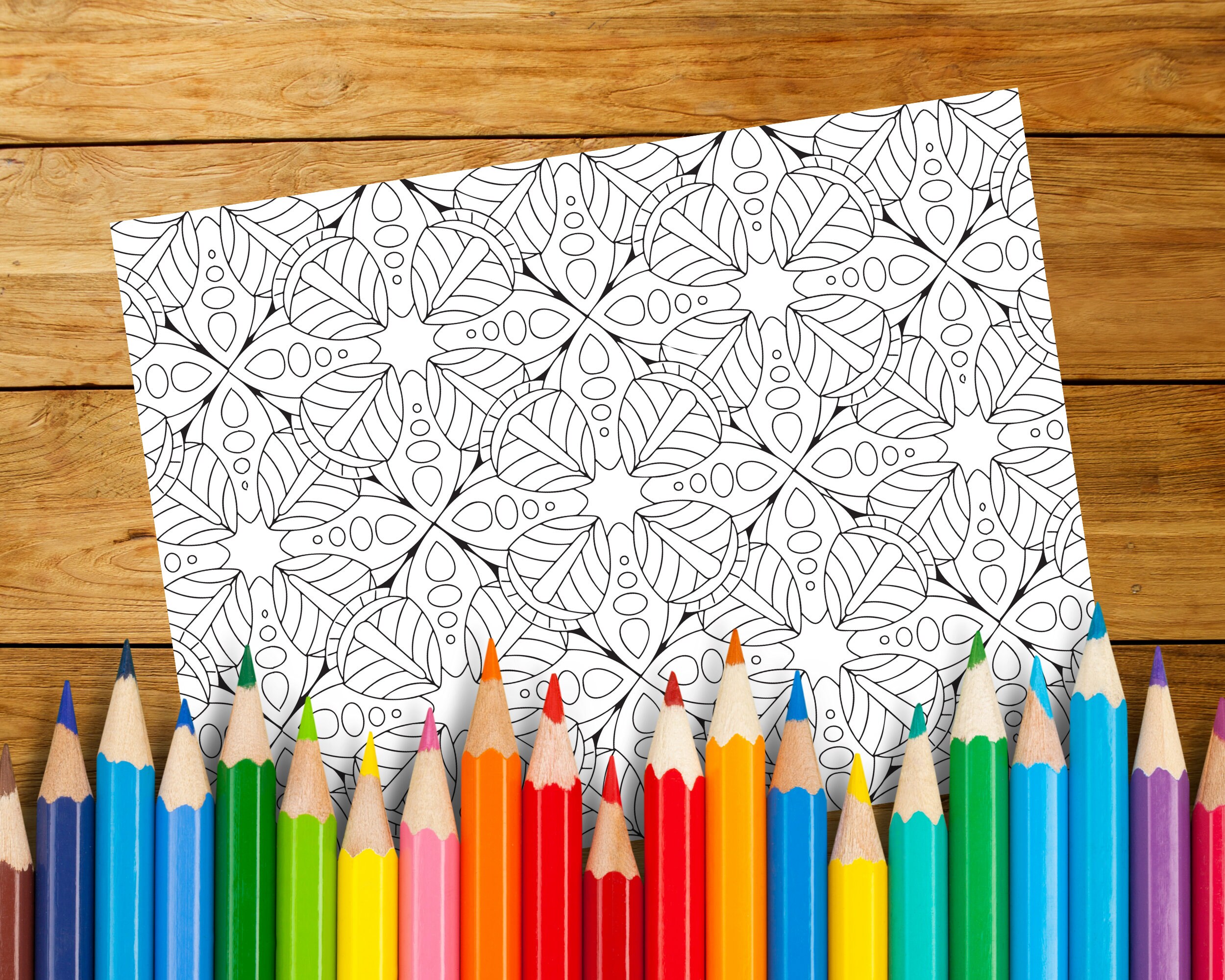 Giant Coloring Poster Mandala Coloring Poster Adult Coloring - Etsy