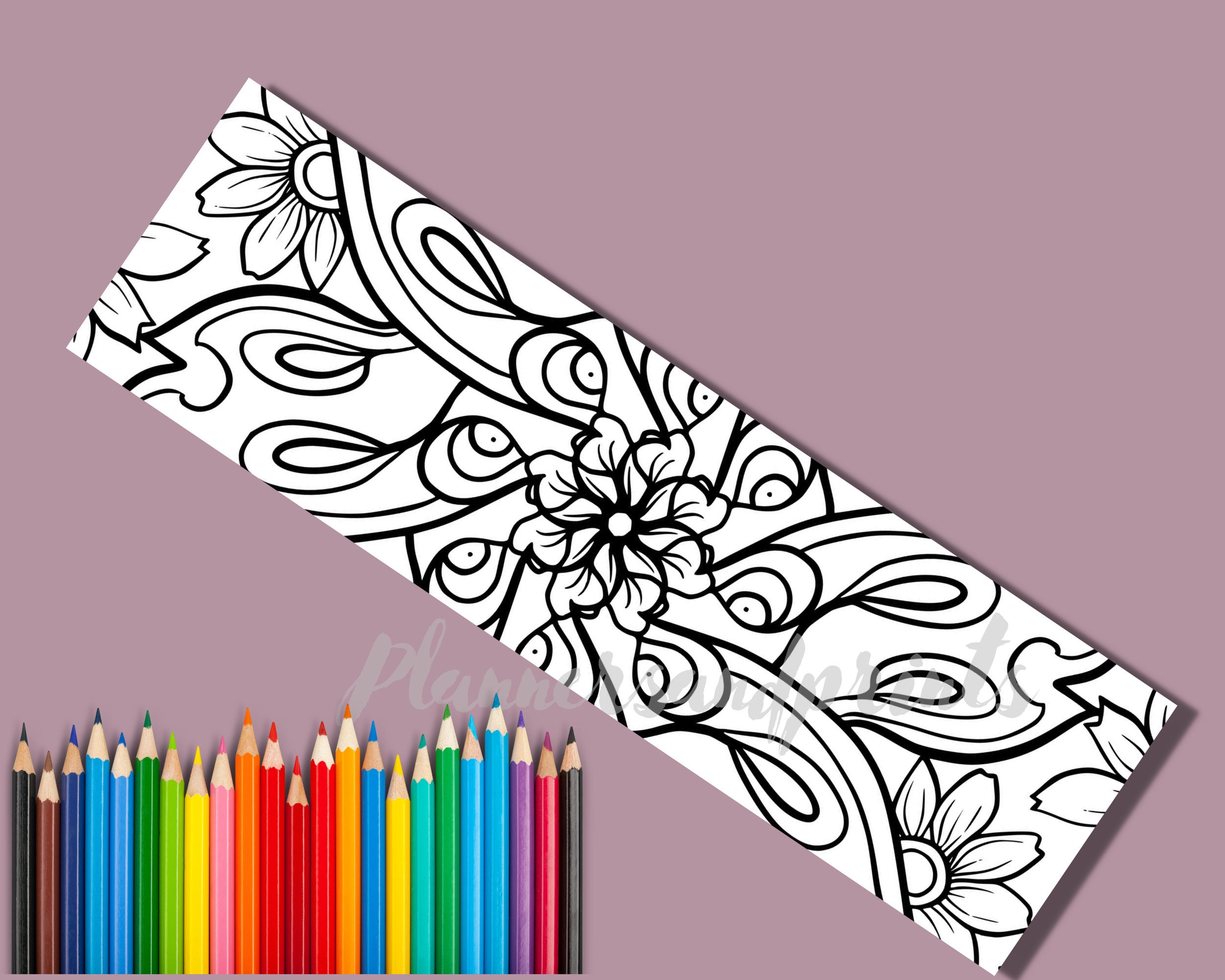 Coloring Bookmarks, 7 Coloring Bookmarks, Printable Coloring Bookmarks ...