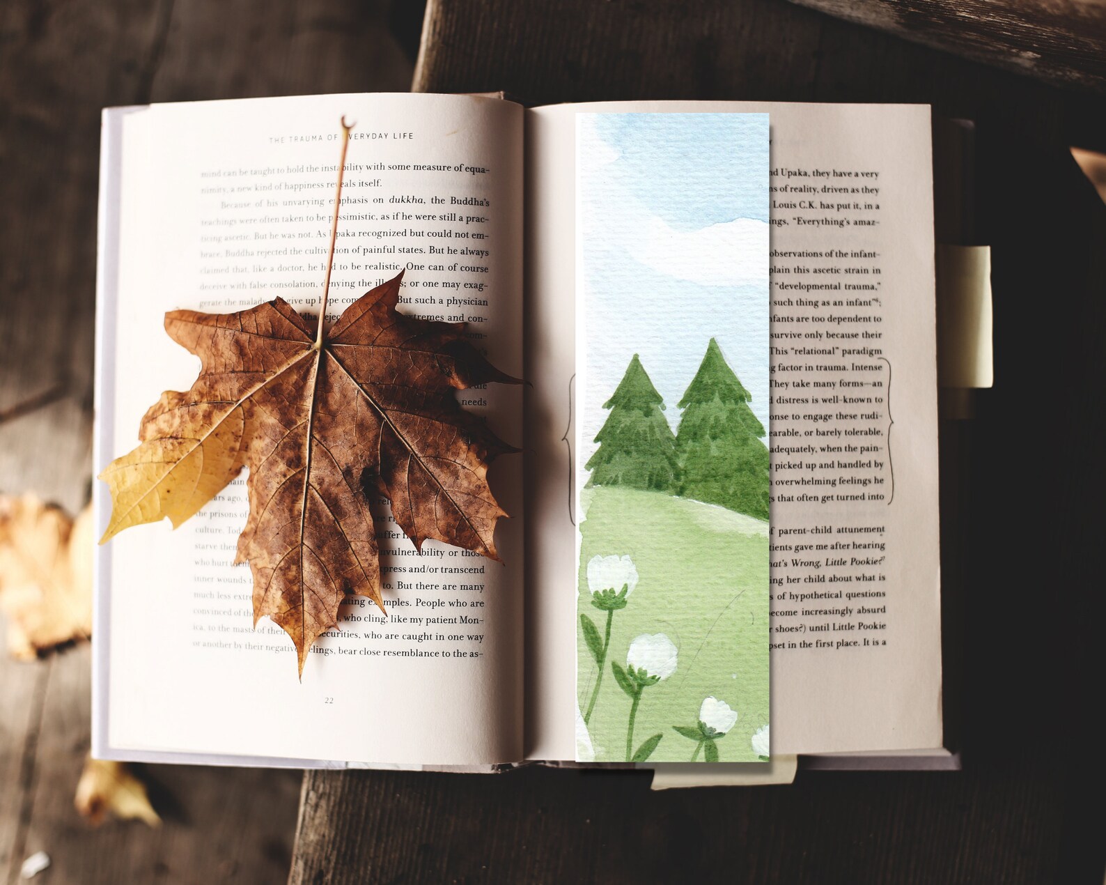 Printable Bookmark Nature Bookmark Book Art Print Bookish - Etsy