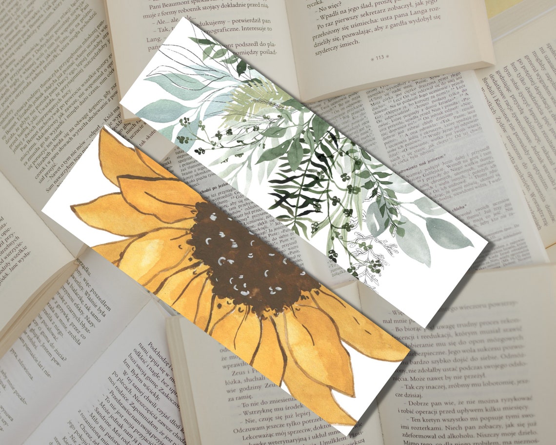 Printable Bookmarks, Botanical Print, Floral Print, Digital Bookmarks ...