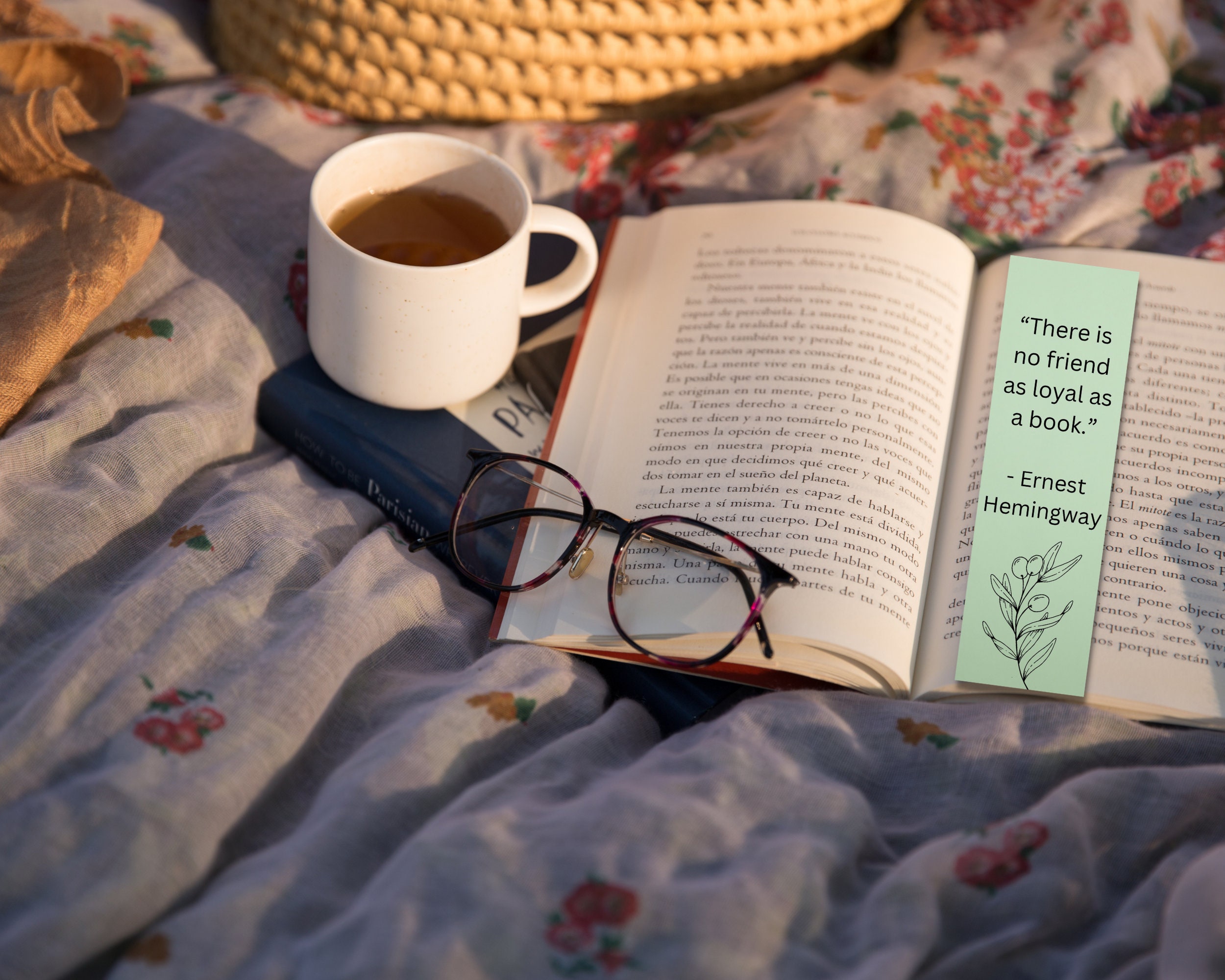 Printable Bookmark, Digital Product, Set of Five, Digital Bookmark ...