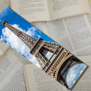 Printable Eiffel Tower Bookmarks Paris-themed Digital Bookmarks 8 Cute ...