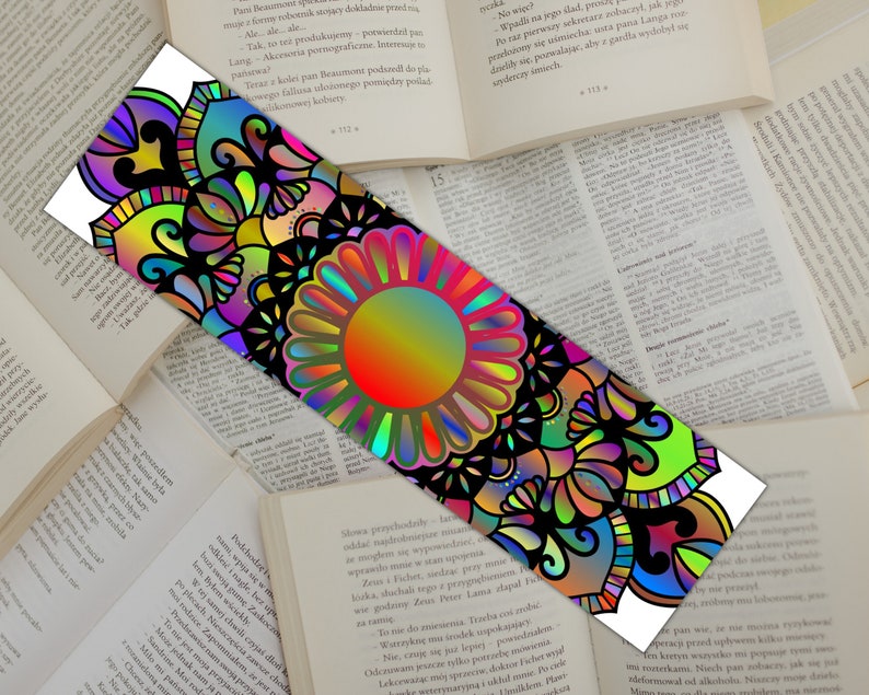 Printable Bookmarks, Set of 8, Mandala Bookmarks, Digital Bookmark ...