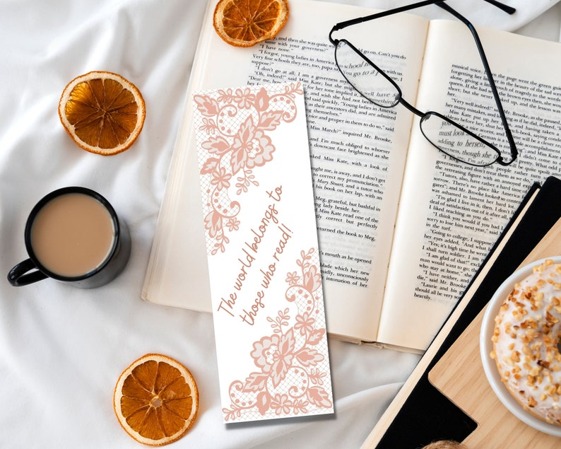 Printable Bookmarks Set, Book Art Print, Bookish Print, Bookmark Set of ...