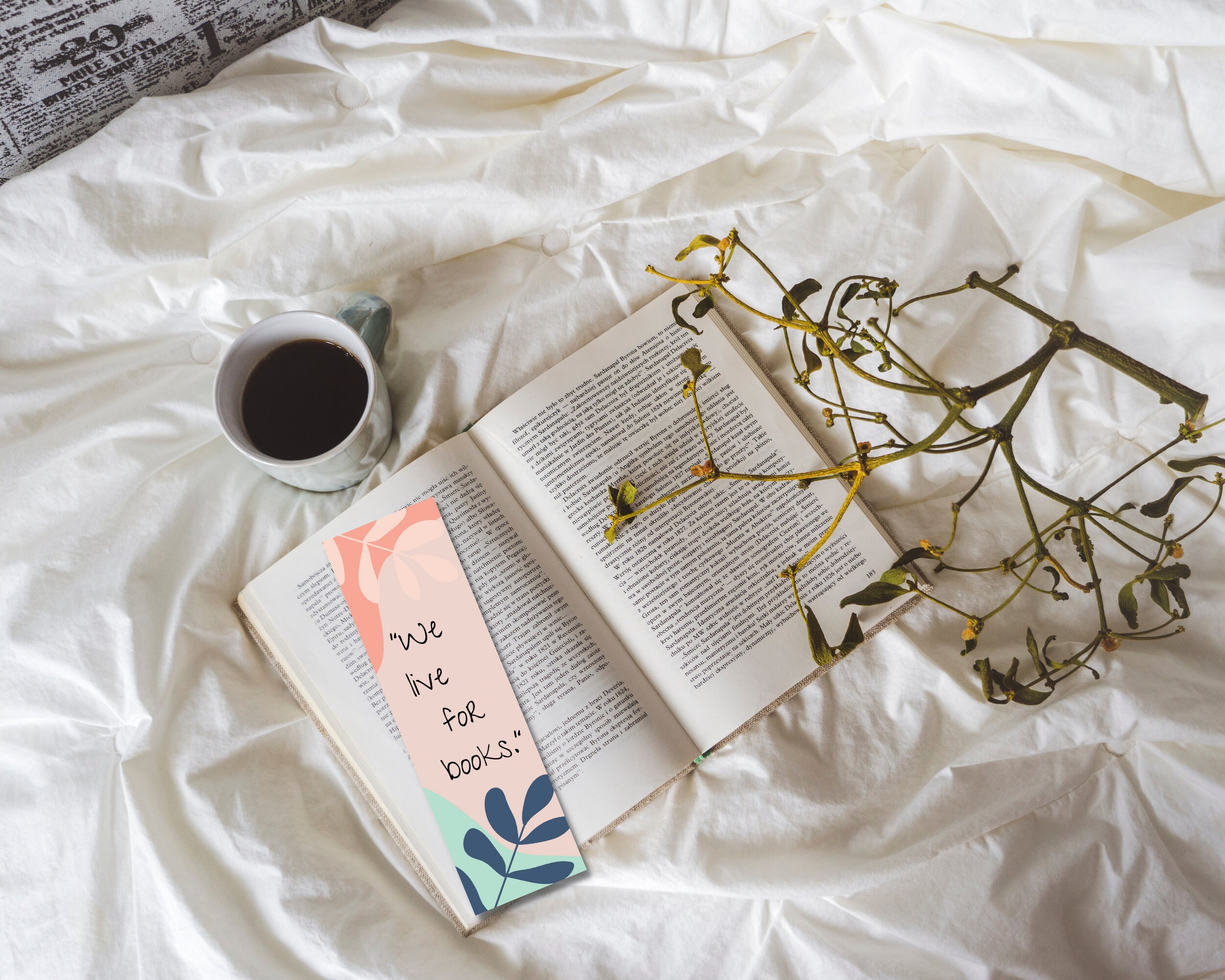 Printable Bookmark, Digital Product, Set of Five, Digital Bookmark ...