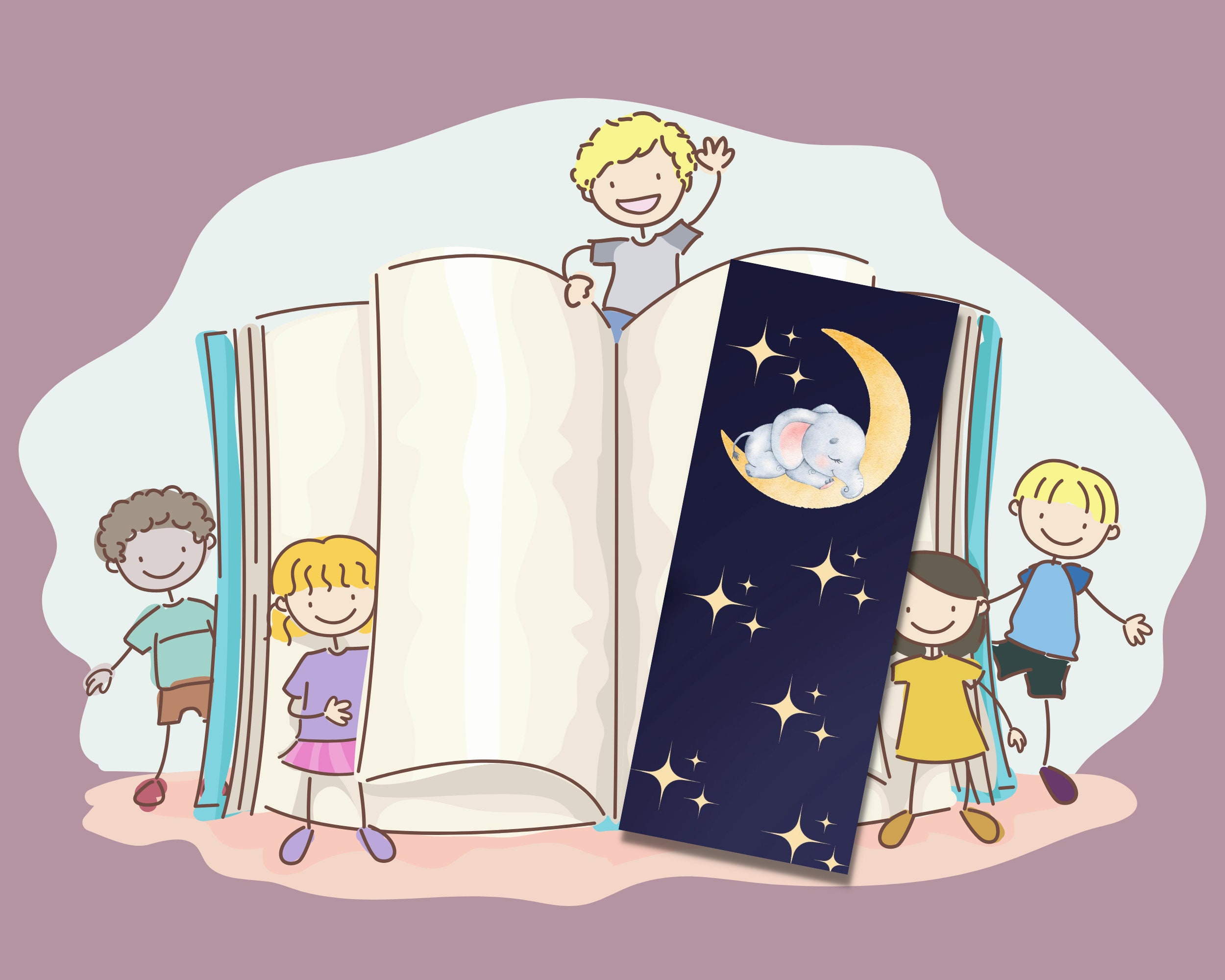 Elephant Bookmark, Printable Elephant Bookmarks, Printable Bookmarks ...