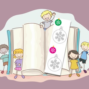 7 Printable Coloring Bookmarks for Christmas to Color, Coloring School ...