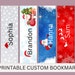 Printable Custom Bookmarks, Printable Bookmarks for Kids, Set of 4 ...
