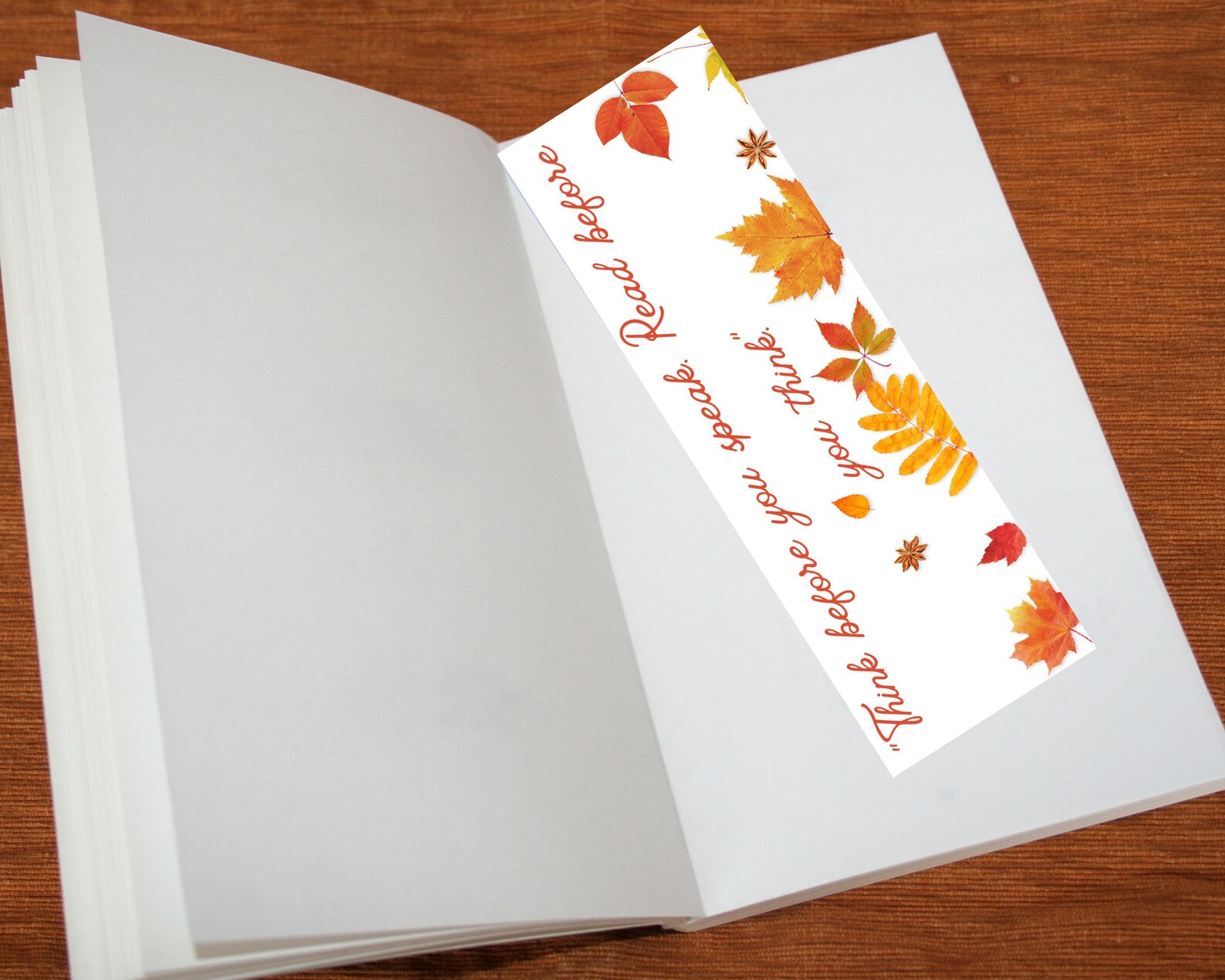 Printable Bookmark, Set of Ten Fall Design Printable, Digital Product ...