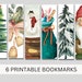 Christmas Bookmark, Printable Bookmarks, Christmas Tree, Snowman ...