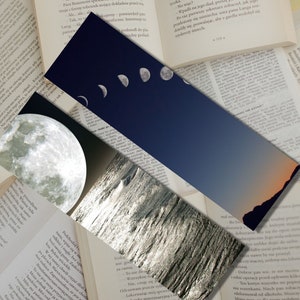 Moon Bookmarks, Printable Bookmarks, Bookmarks Set of 10, Moon Picture ...