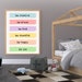 Positive Kids Affirmation Print, Kids Wall, Pastel Nursery Print, Girls ...
