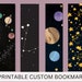 Solar System Bookmarks for Kids: Space Galaxy Theme (digital Download ...
