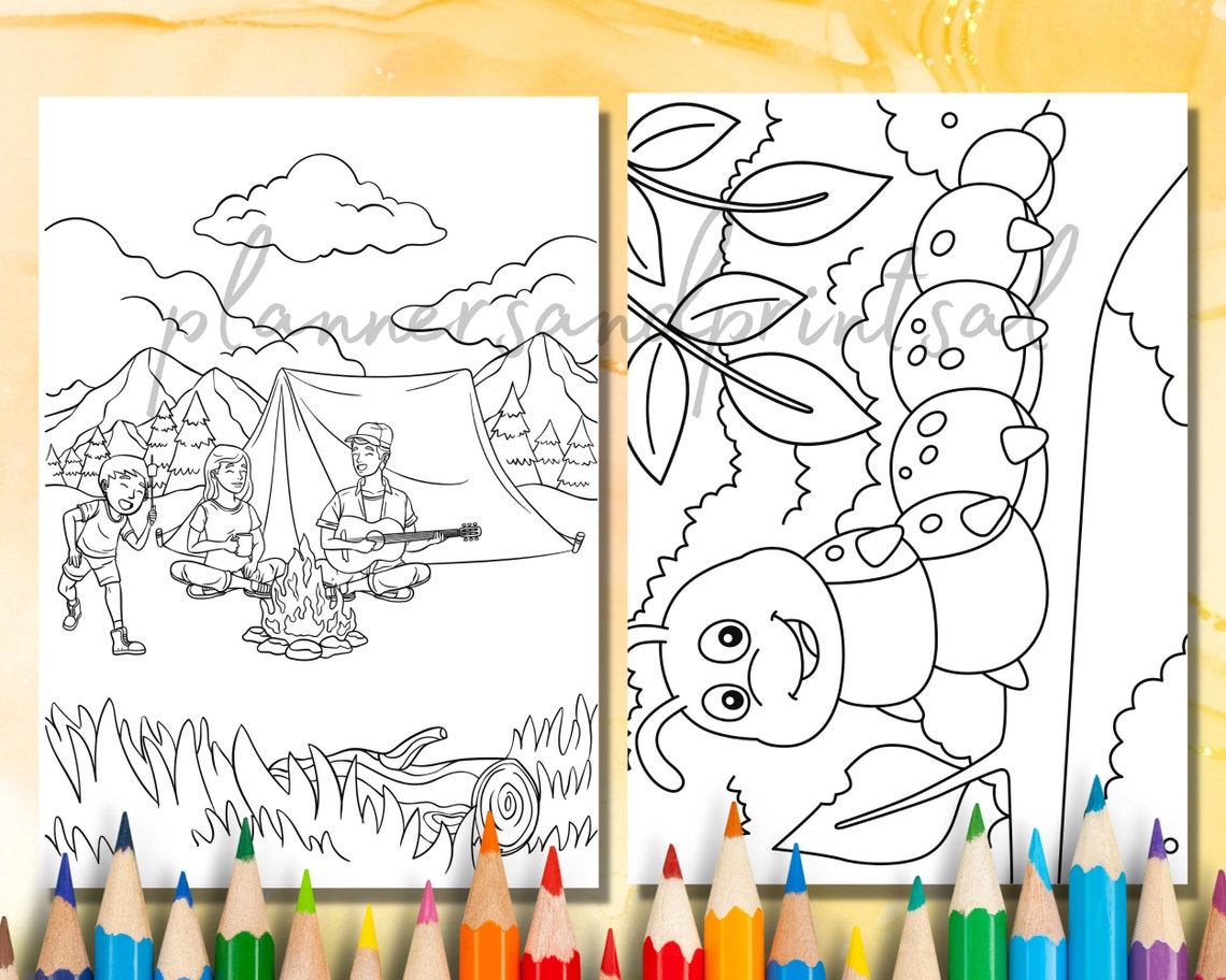 Coloring Poster Printable Coloring Poster Animal Coloring - Etsy