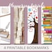 Printable Bookmarks, Bookmark Set of 4, Cute Bookmarks, Vintage ...