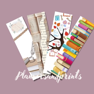 Printable Bookmarks, Bookmark Set of 4, Cute Bookmarks, Vintage ...