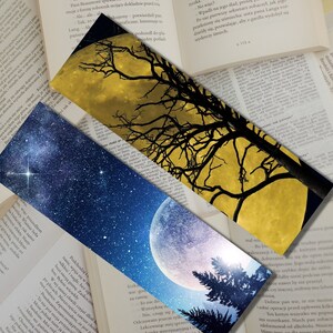 Moon Bookmarks, Printable Bookmarks, Bookmarks Set of 10, Moon Picture ...