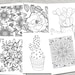 110 Flower Digital Coloring Pages Bundle for Adults and Children ...