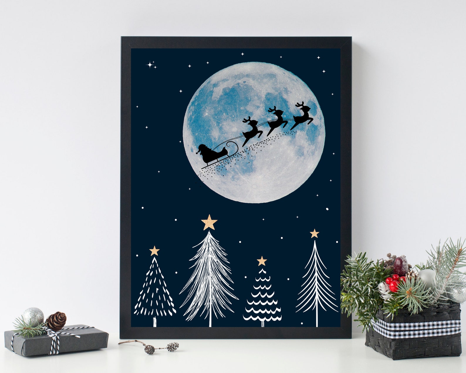 Christmas Wall Art, Christmas Wall Art Printable, Instant Download ...