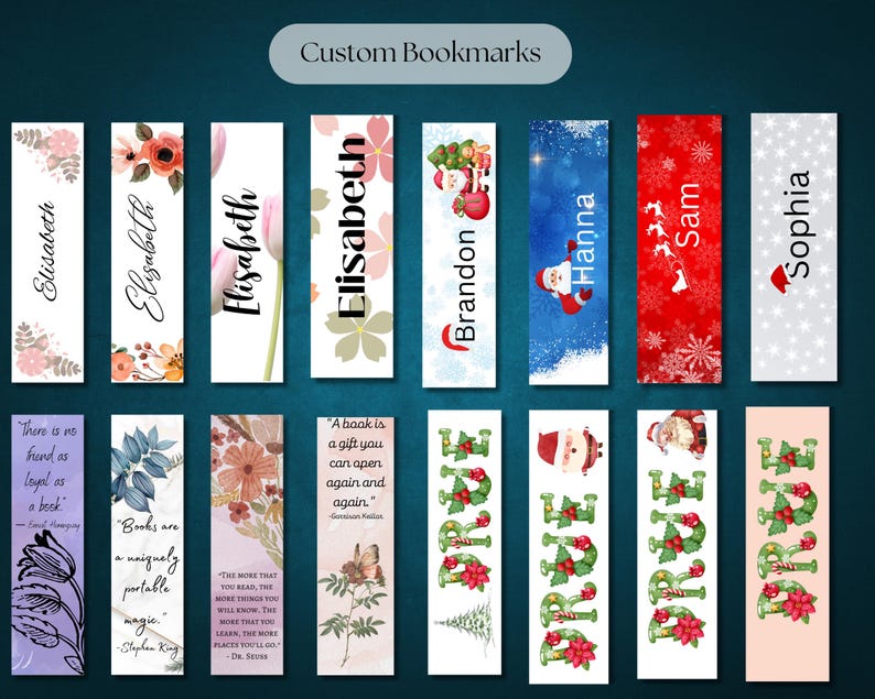 Ultimate Bookmark Bundle: Personalized, Printable, and Coloring Designs ...