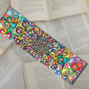 Printable Bookmarks, Set of 8, Mandala Bookmarks, Digital Bookmark ...