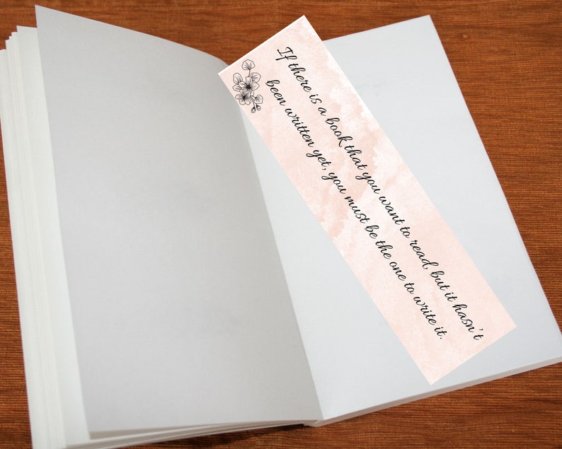 Set of 5 Printable Bookmarks With Famous Quotes | Digital Download ...