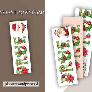 Printable Custom Bookmarks, Christmas Bookmarks, Bookmark for Kids ...