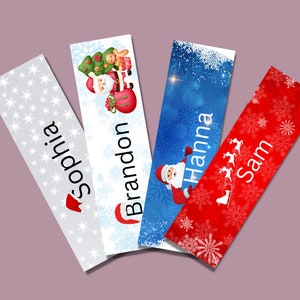 Printable Custom Bookmarks, Printable Bookmarks for Kids, Set of 4 ...
