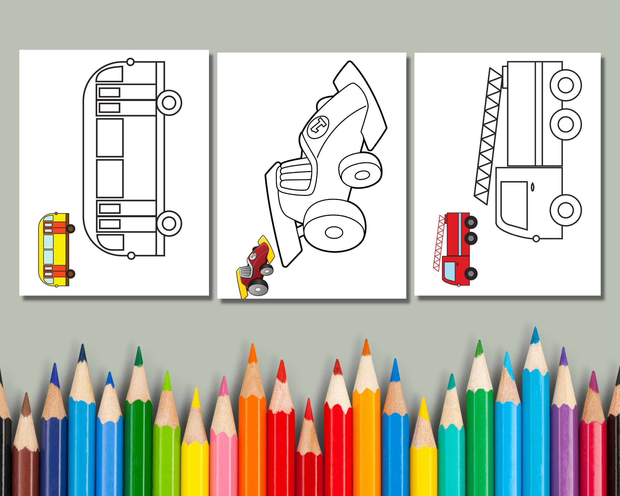 Cars Coloring Page, Coloring Activities, Transportation Vehicles ...
