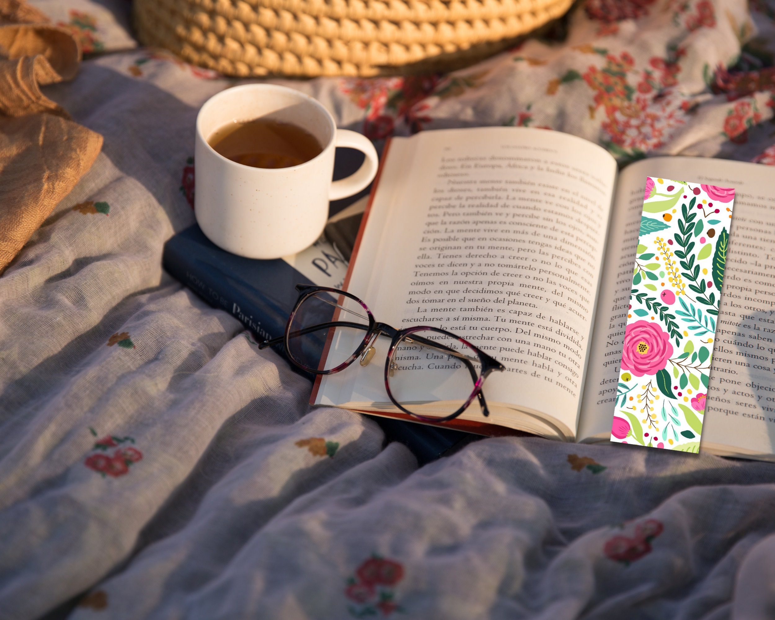 Printable Bookmark, Digital Product, Set of Five, Digital Bookmark ...