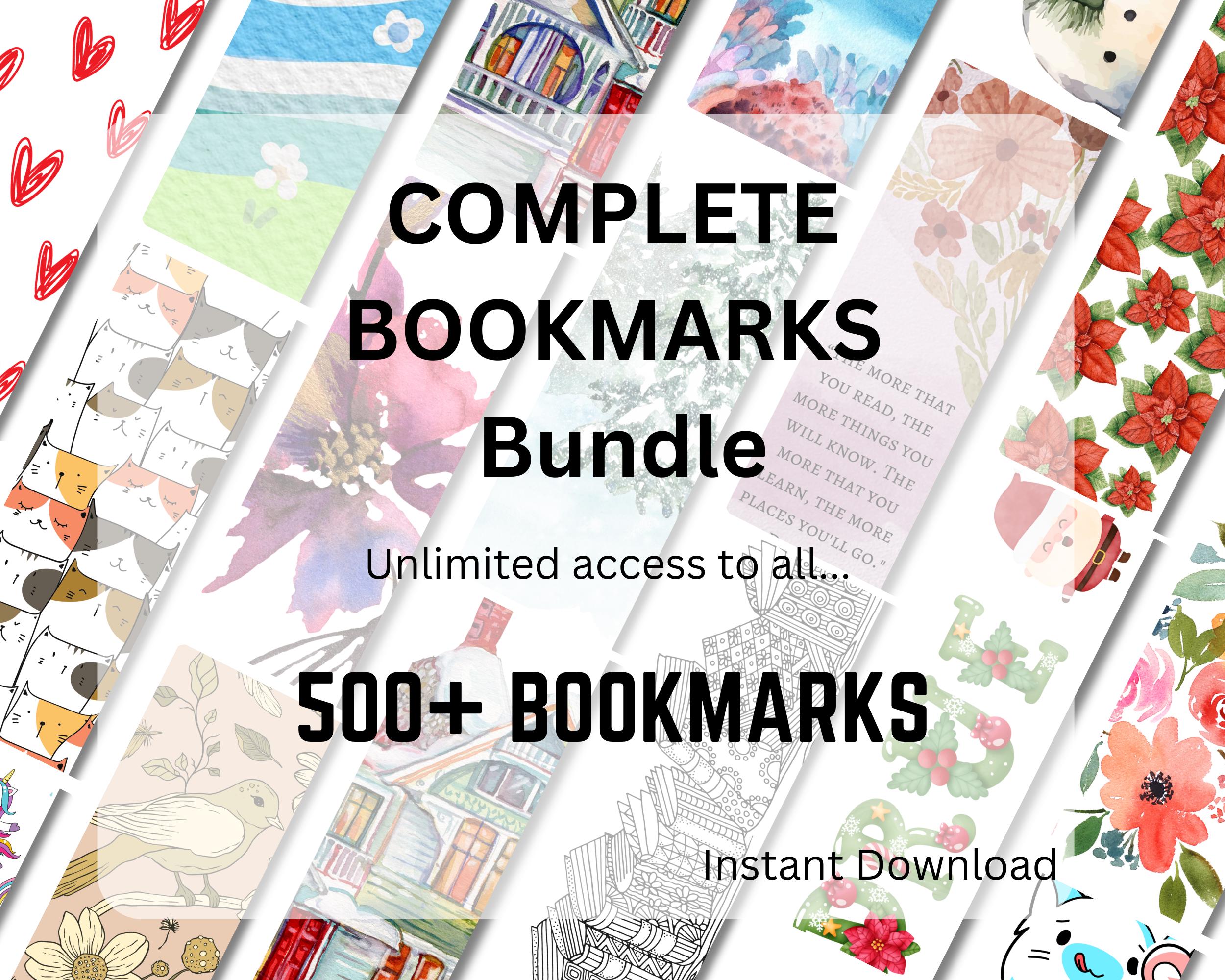 Ultimate Bookmark Bundle: Personalized, Printable, and Coloring Designs ...