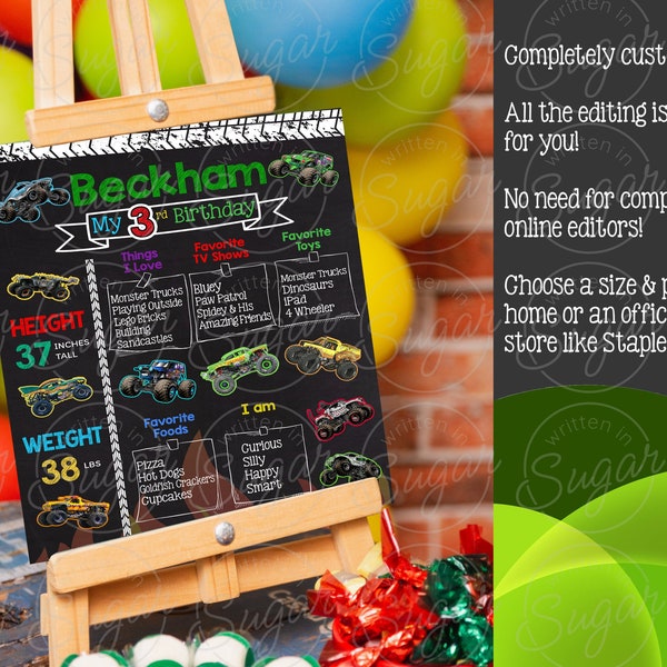 Chalkboard Monster - Etsy