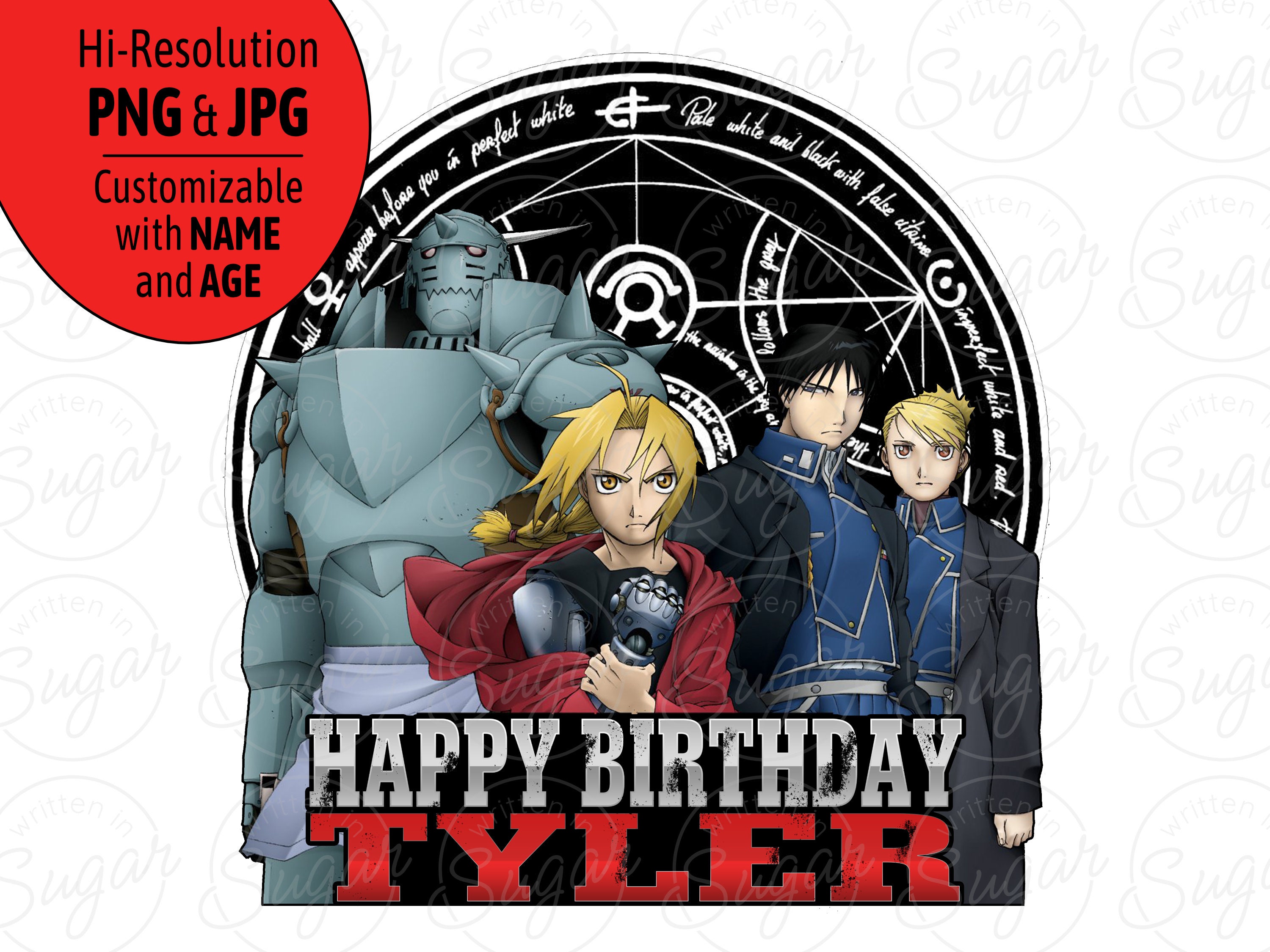 Fullmetal Alchemist Happy Birthday