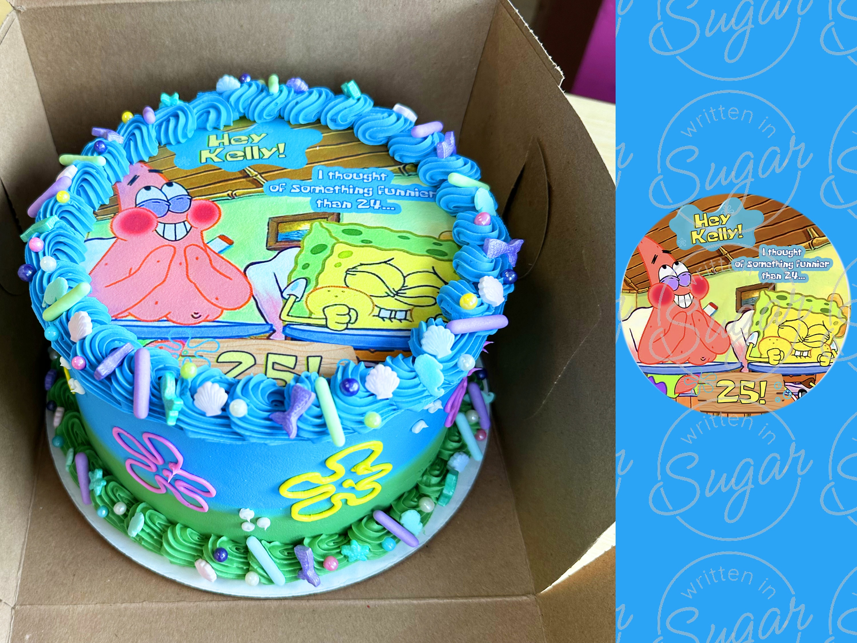 Spongebob Cake For Girls