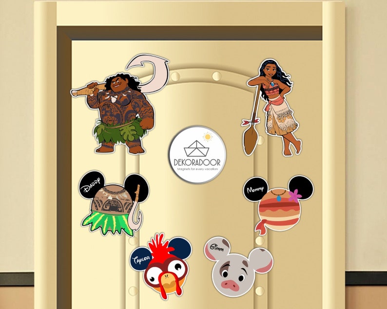 Moana Disney inspiró Disney Cruise Suite Door Magnets/ Maui, Teka ...