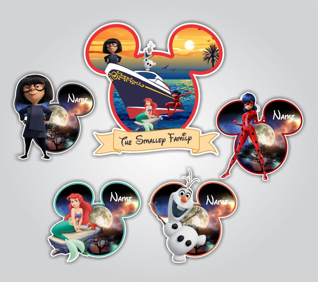 Ariel and Olaf Family Name Disney Inspired Disney Cruise Suite Door ...