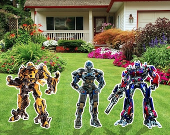 Full Color Custom Yard Sign / Transformer Birthday / Transformers Yard ...