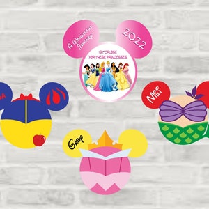 Princess Disney Inspired Princess Disney Cruise Suite Door Magnets ...