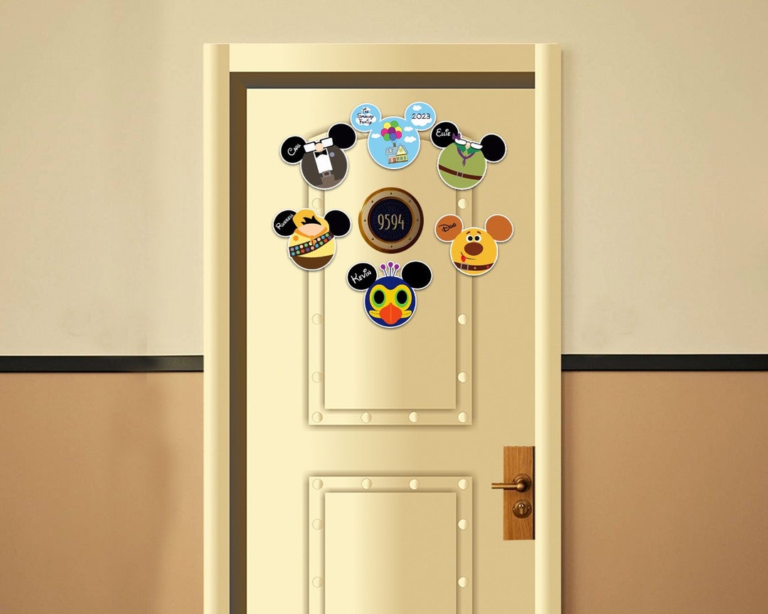 Up Disney Inspired up Disney Cruise Suite Door Magnets/ up Door Magnet ...