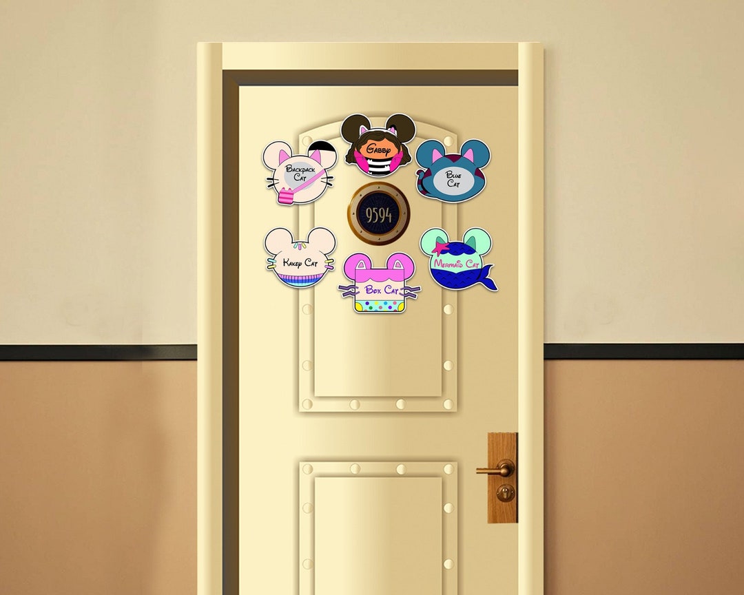 Gabby's House Door Inspired Disney Cruise Suite Door Magnets/ Magnet ...