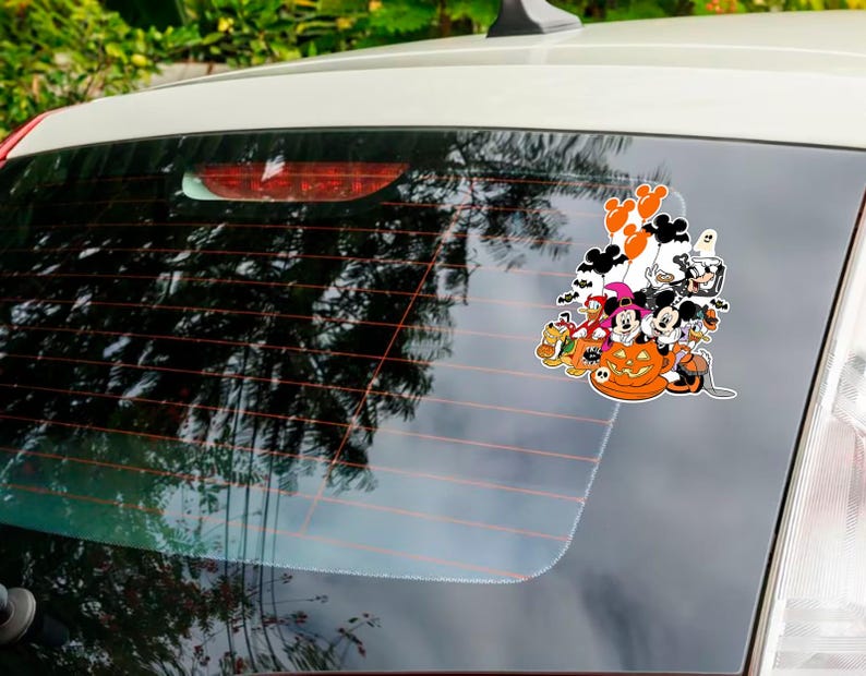 Window Cling Mickey and Friends Individual Ghosts Disney Cruise Window ...